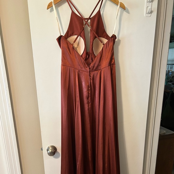David's Bridal | Dresses | Davids Bridal Rust Prom Dress | Poshmark